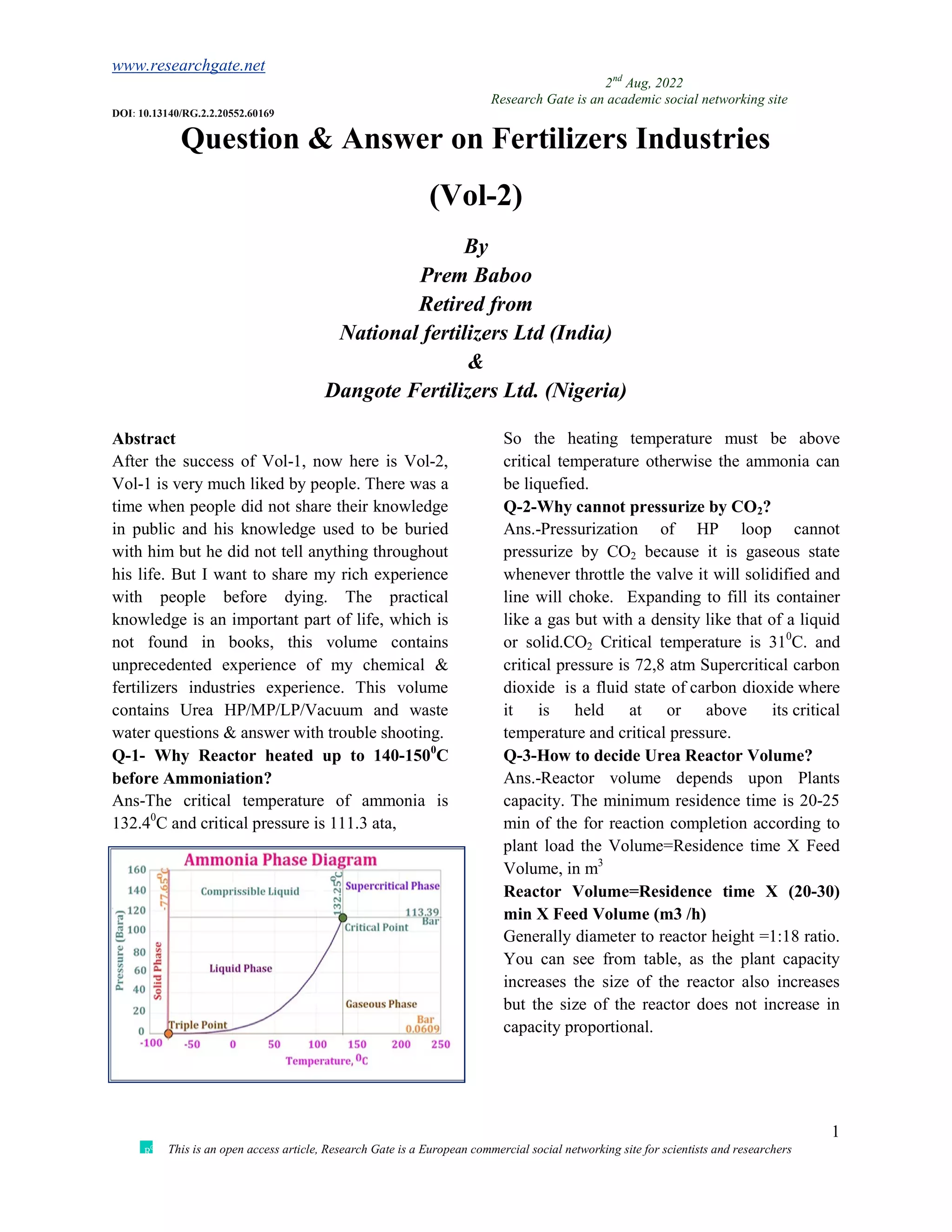 Question & Answer on Fertilizers Industries Vol 2.pdf