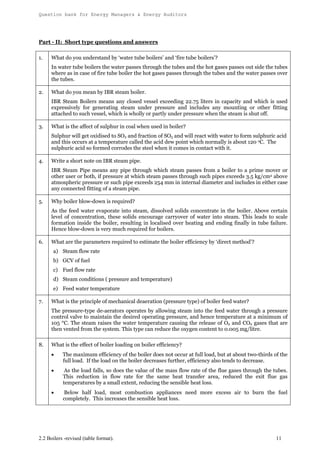 Question & answers on boiler, MED 06209 | PDF