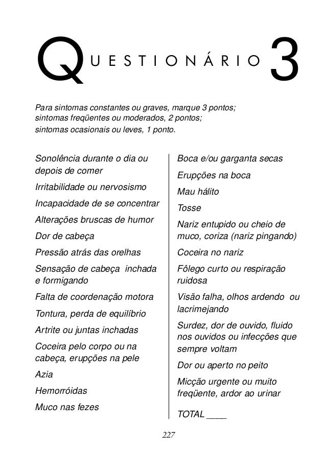 Questionario Sobre Saúde