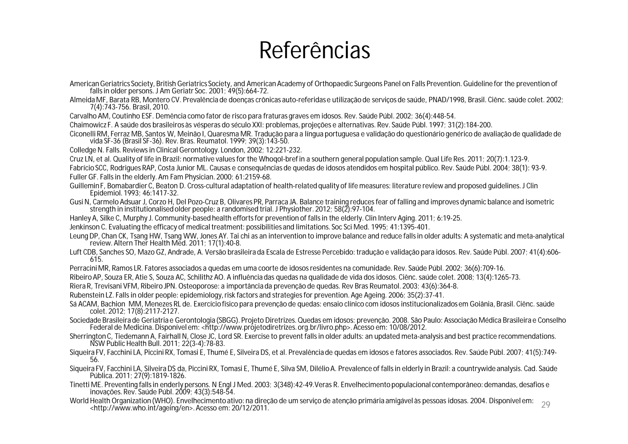 Questionario percepcao riscos_de_queda | PDF