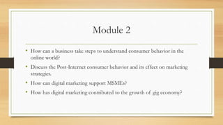 Question bank - Digital Marketing | PPT