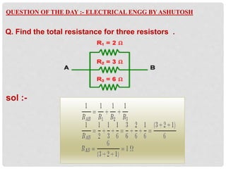 Question bank Electrical Engineering | PPTX