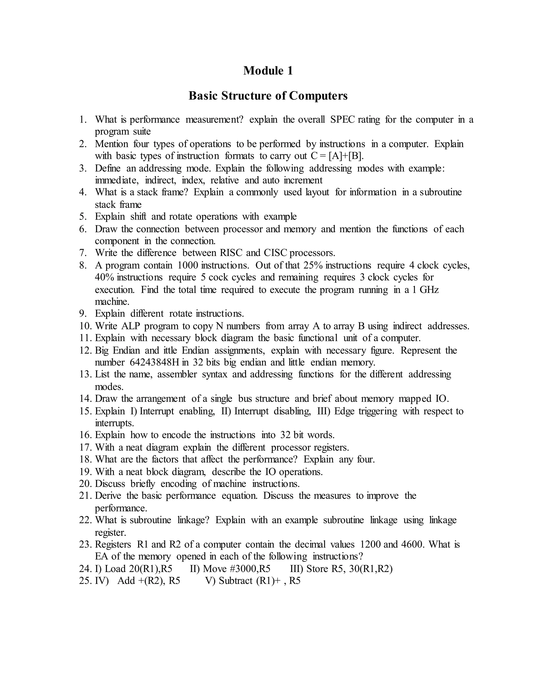 Question bank 15cs34 co | DOC