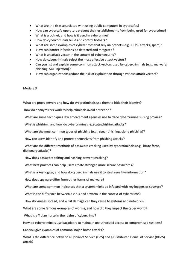 QUESTION BANK CYBER OPEN ELECTIVE.pdfjjj | PDF