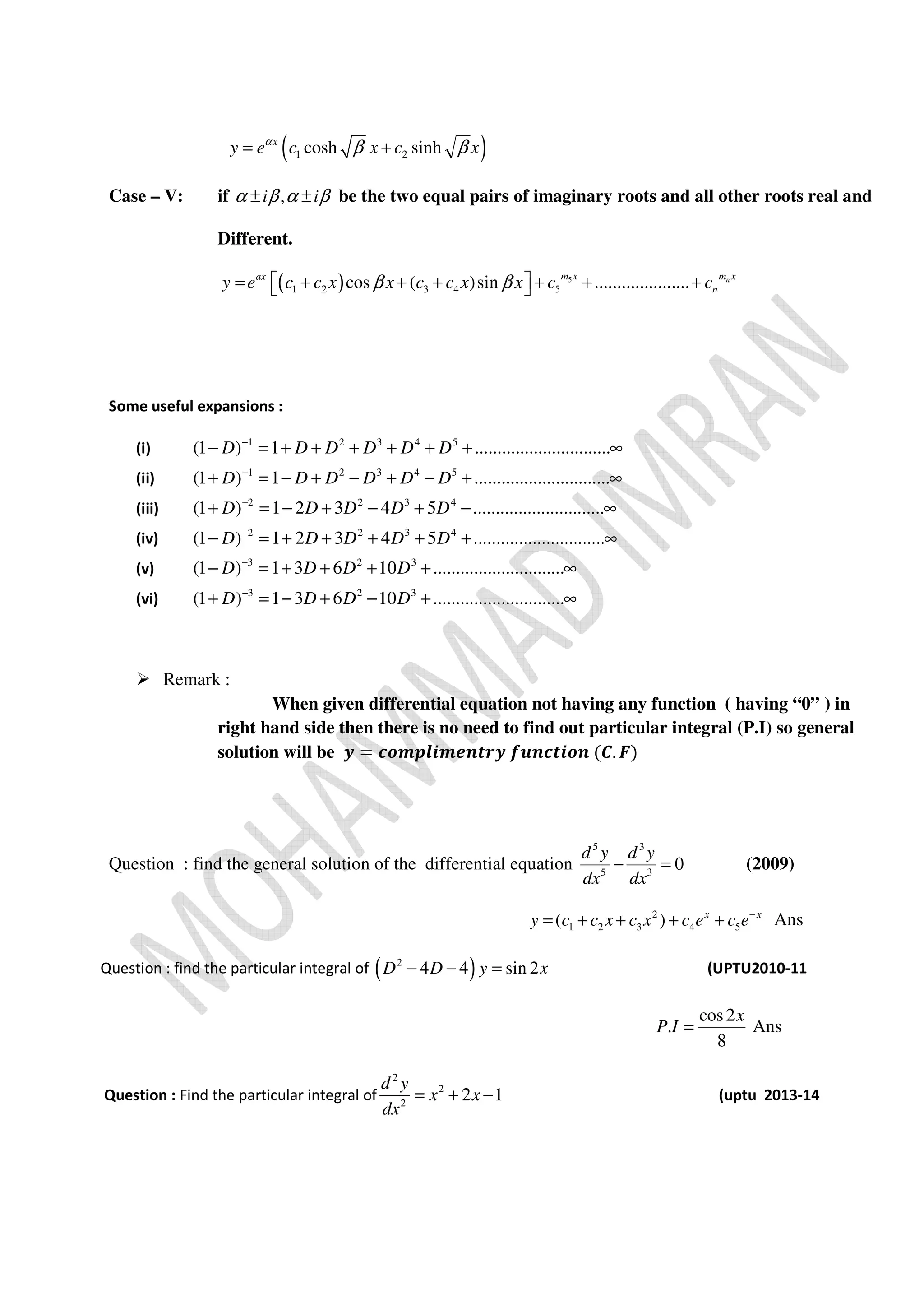 Question bank Engineering Mathematics- ii | PDF