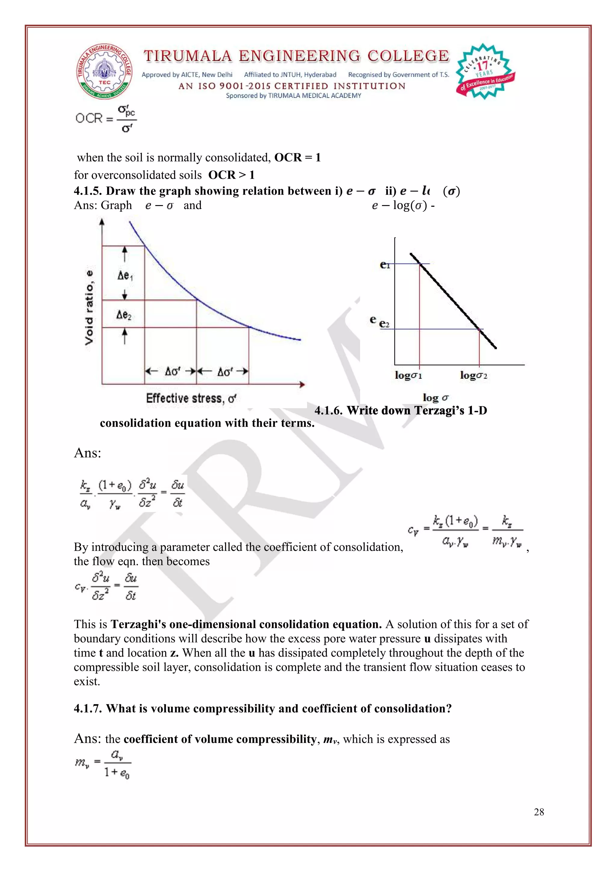 Question bank of soil mechanics | PDF