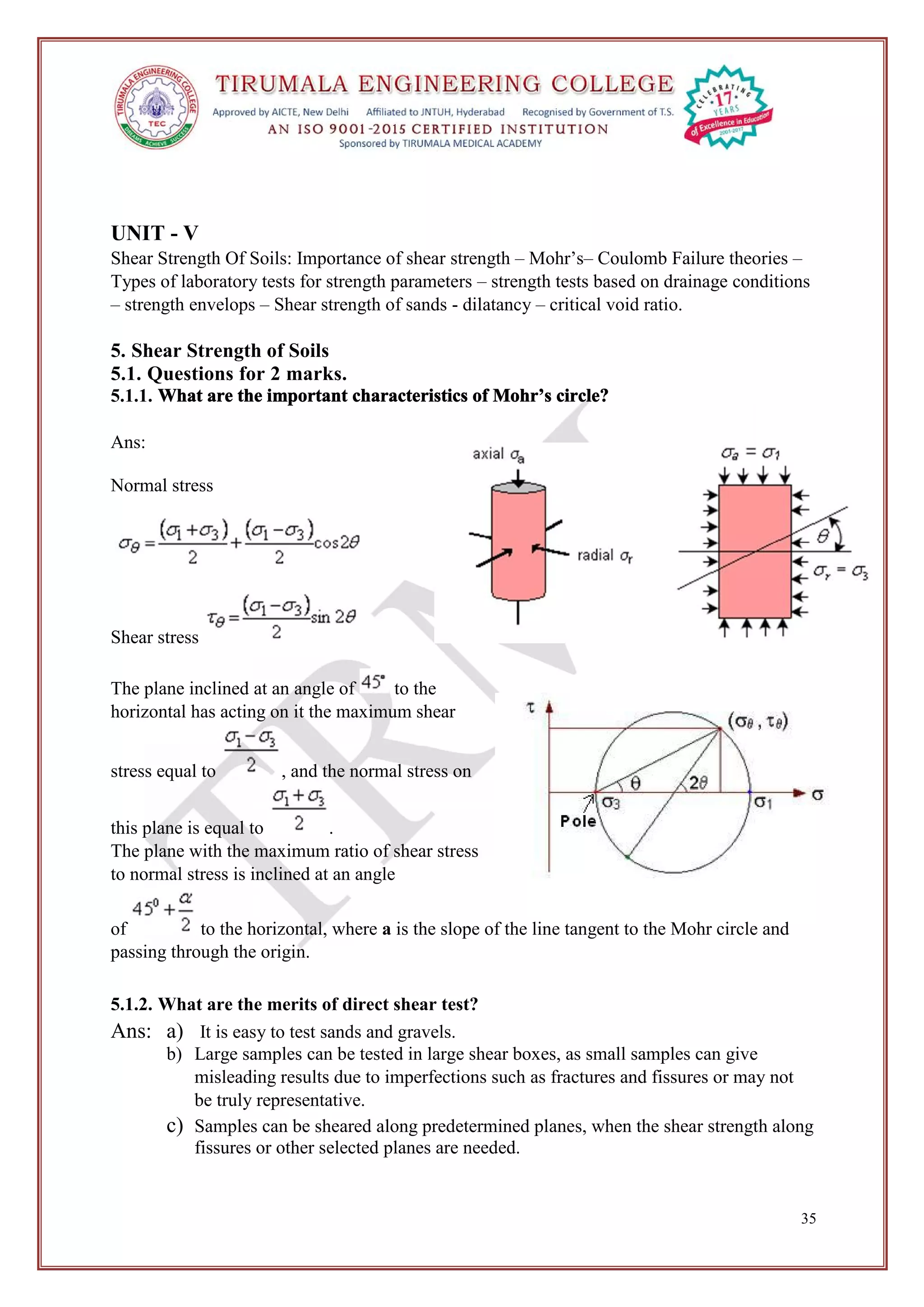 Question bank of soil mechanics | PDF