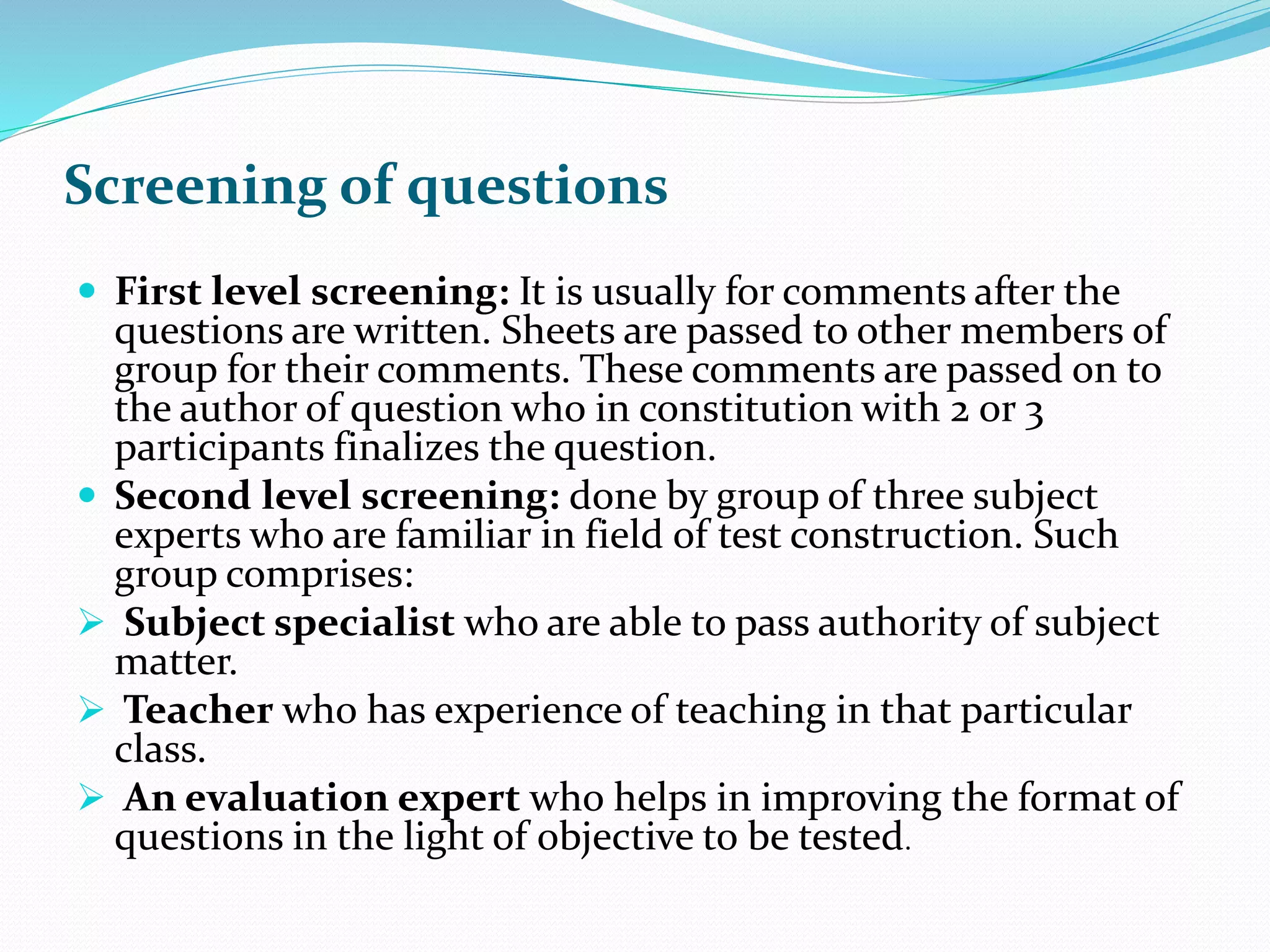 Question bank preparation ppt. by jyot | PPTX