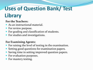 Question bank preparation ppt. by jyot | PPTX