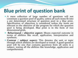 Question bank preparation ppt. by jyot | PPTX