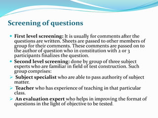 Question bank preparation ppt. by jyot | PPTX