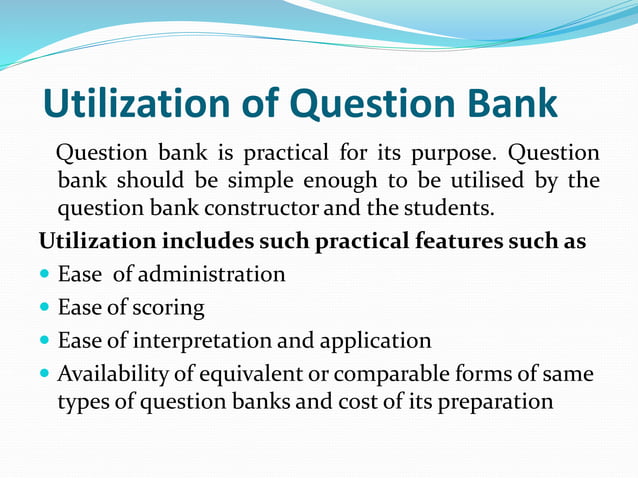Question bank preparation ppt. by jyot | PPTX | Standardized Testing ...