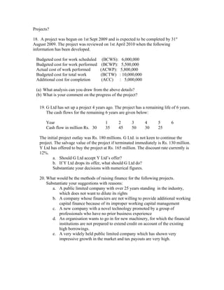 Question bank projects | DOC