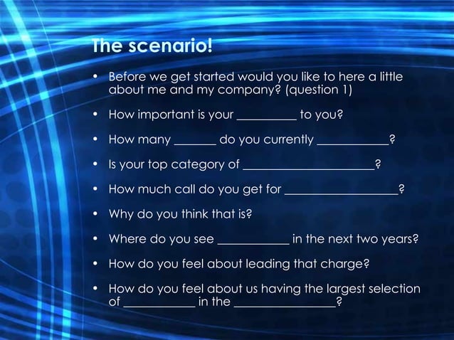 Question Based Selling | PPT