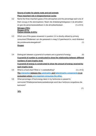 Question biosphere | PDF