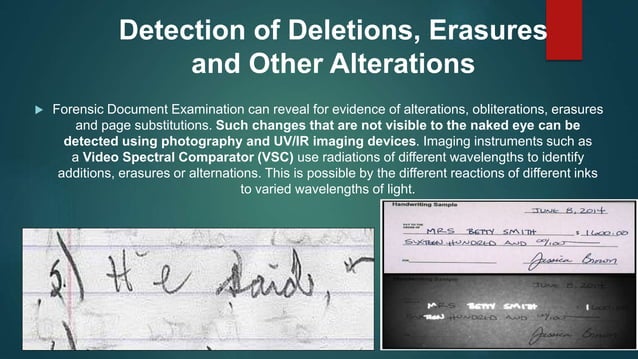 Questioned Document.pptx | Stamps and Coins | Collecting