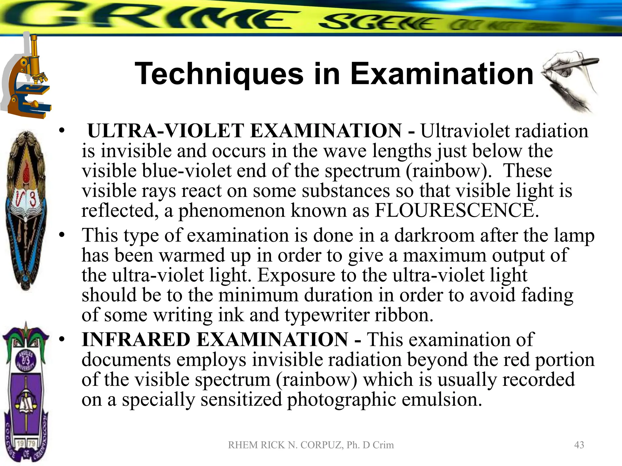 Questioned Document. comprehensive review | PPTX