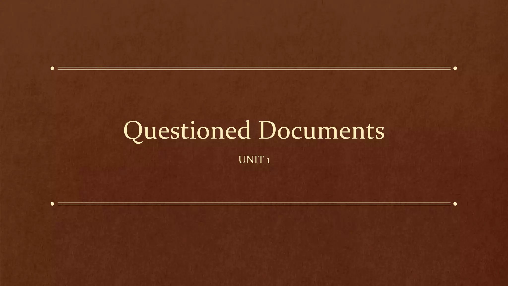 Questioned documents Full PPT | PPTX