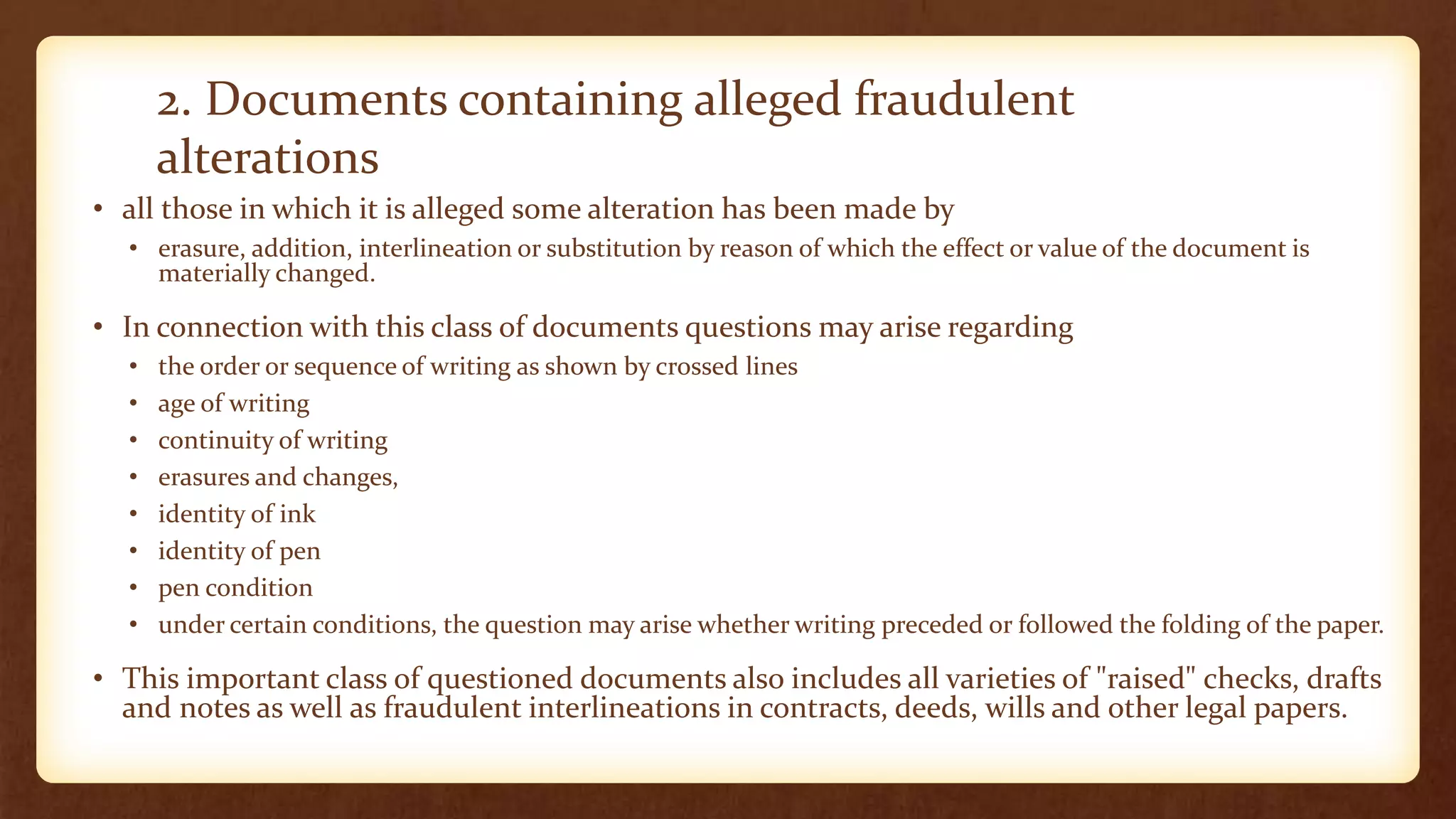 Questioned documents Full PPT | PPTX | Antiquing and Antiques | Hobbies ...