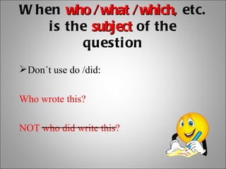 Question formation | PPT