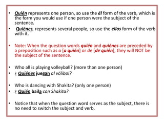 Question formation with interrogatives | PPTX
