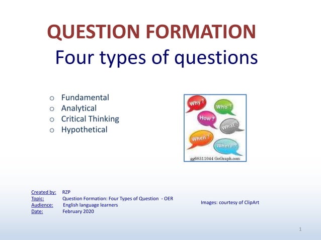 QUESTION FORMATION | PPT