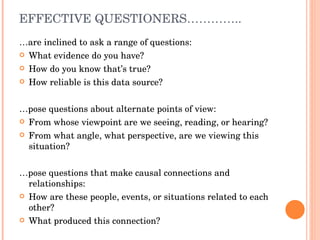 Questioning Practices And Strategies | PPT