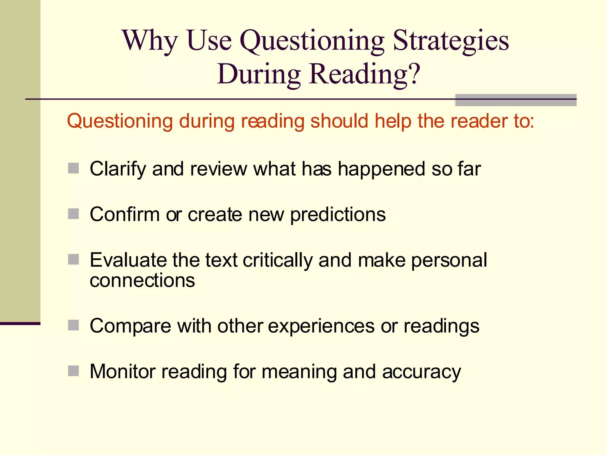 Questioning Strategies | PPT