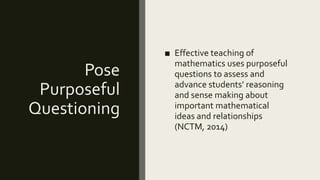 Questioning and building procedural knowledge | PPTX