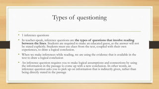 QUESTIONING AND ITS TYPE | PPTX