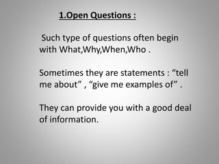 Questioning PPT - JSS ioe skp | PPT