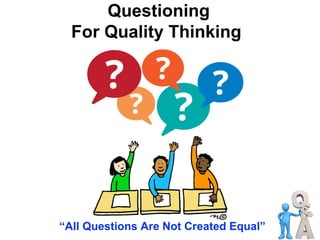 Questioning For Quality Thinking | PPT