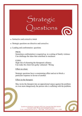 Questioning intentions presentation | PDF