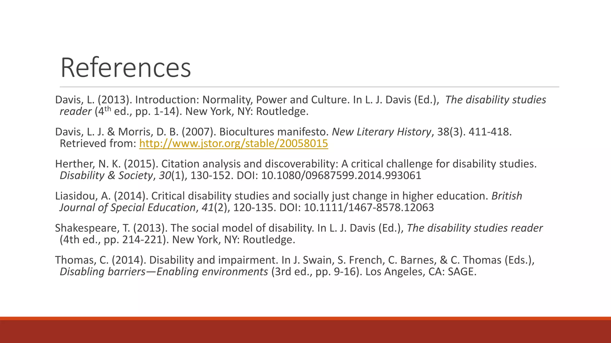 Questioning Normality Through Disability Studies | PPTX