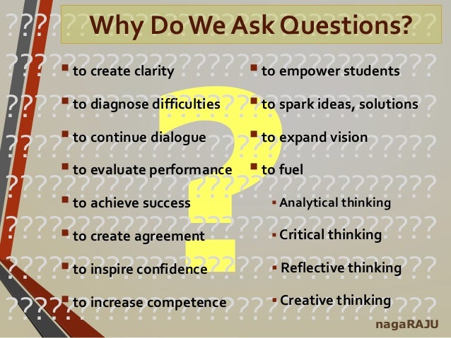 Questioning Skills for the Classroom