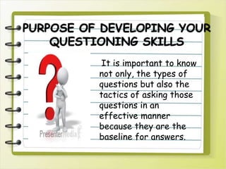 Questioning skills | PPTX