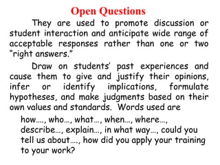 Questioning Skills in Microteaching | PPTX