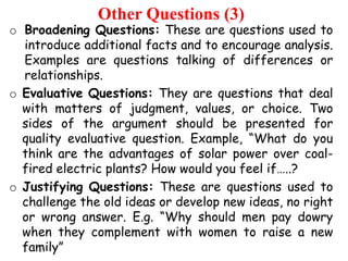 Questioning Skills in Microteaching | PPTX