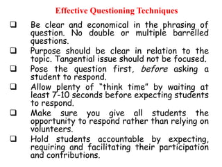 Questioning Skills in Microteaching | PPTX