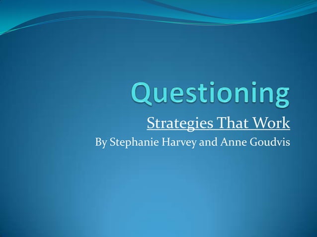 Questioning Strategy | PPTX