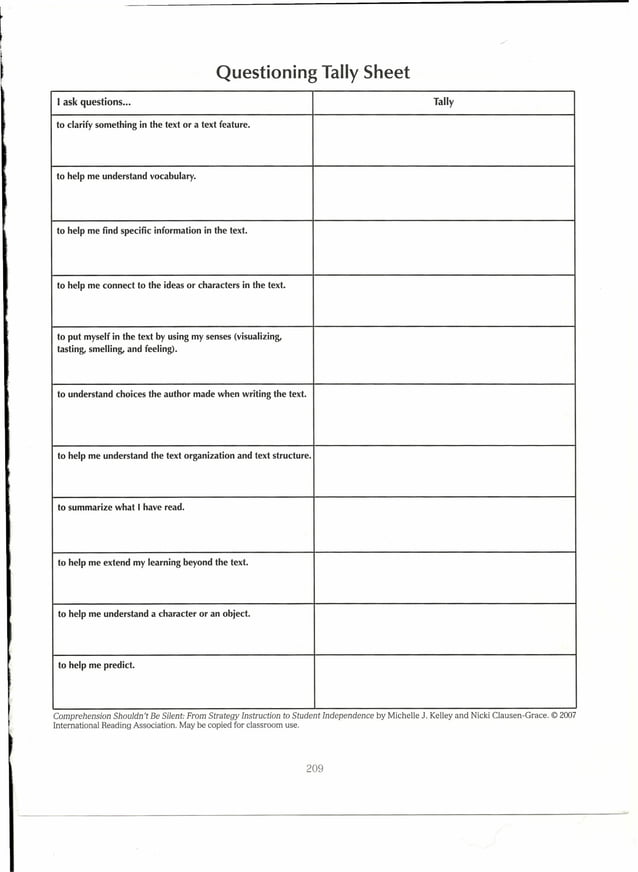 Questioning tally sheet[1][1] | PDF