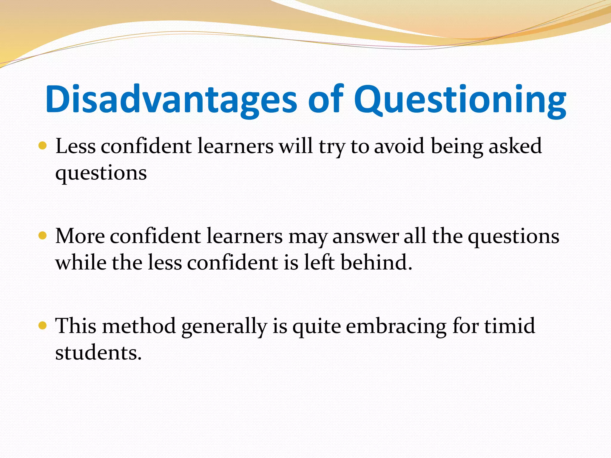 Questioning teaching method | PPTX
