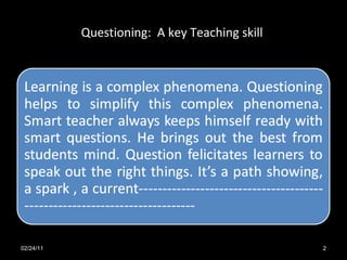 Questioning technique | PPT