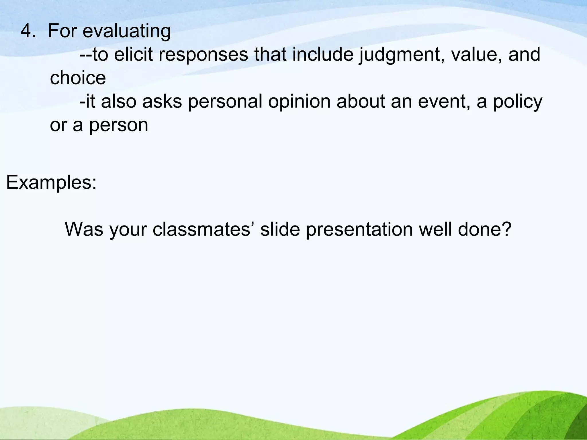 Questioning techniques | PPT