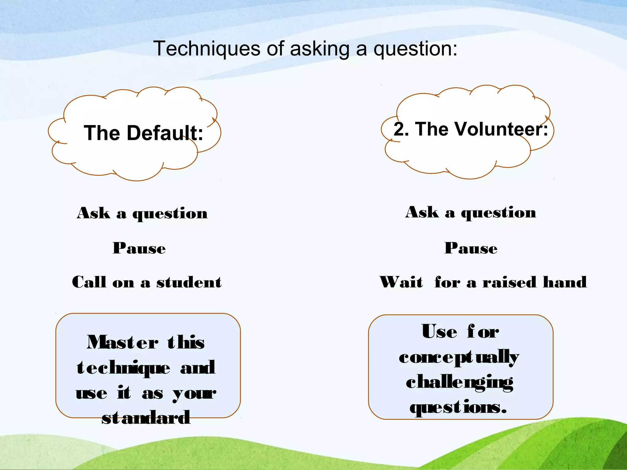 Questioning techniques | PPT
