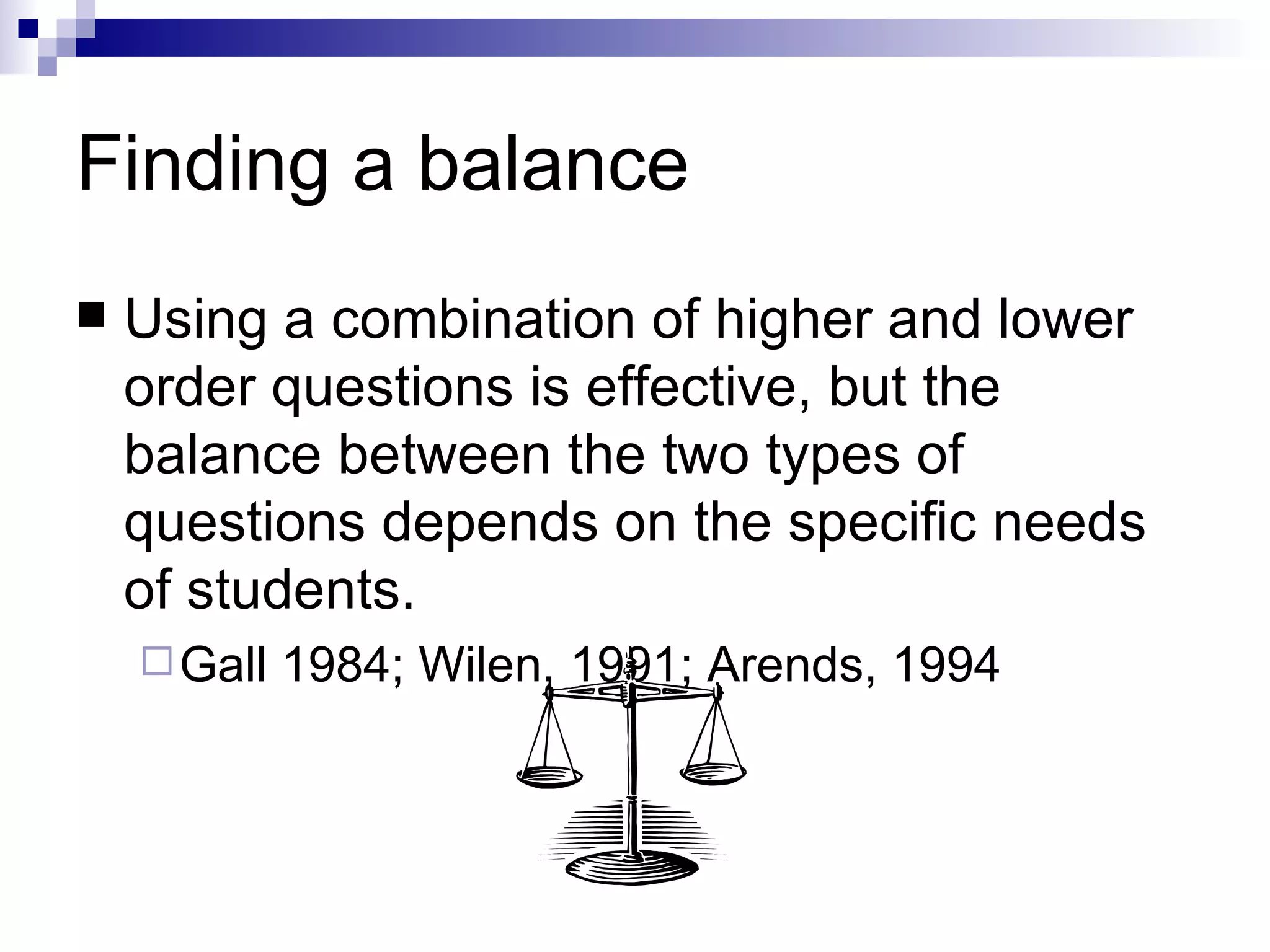 Questioning Techniques Overview | PPT | Educational Assessment | Education