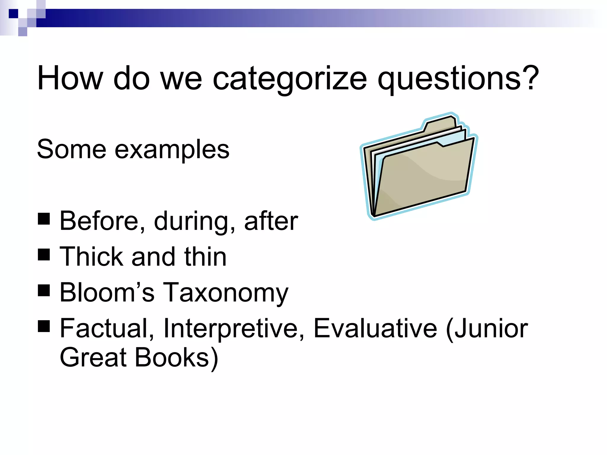 Questioning Techniques Overview | PPT | Educational Assessment | Education