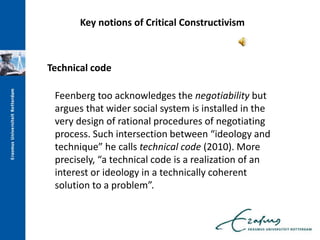 "Questioning technology": an introduction to Critical Theory of ...