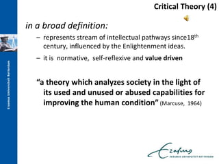 "Questioning technology": an introduction to Critical Theory of ...