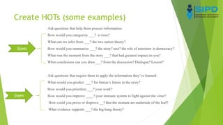 Questioning techniques: The heart of Higher Order Thinking | PPTX